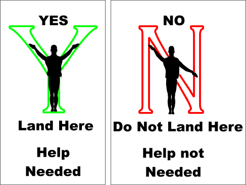 Distress signals and attracting attention.